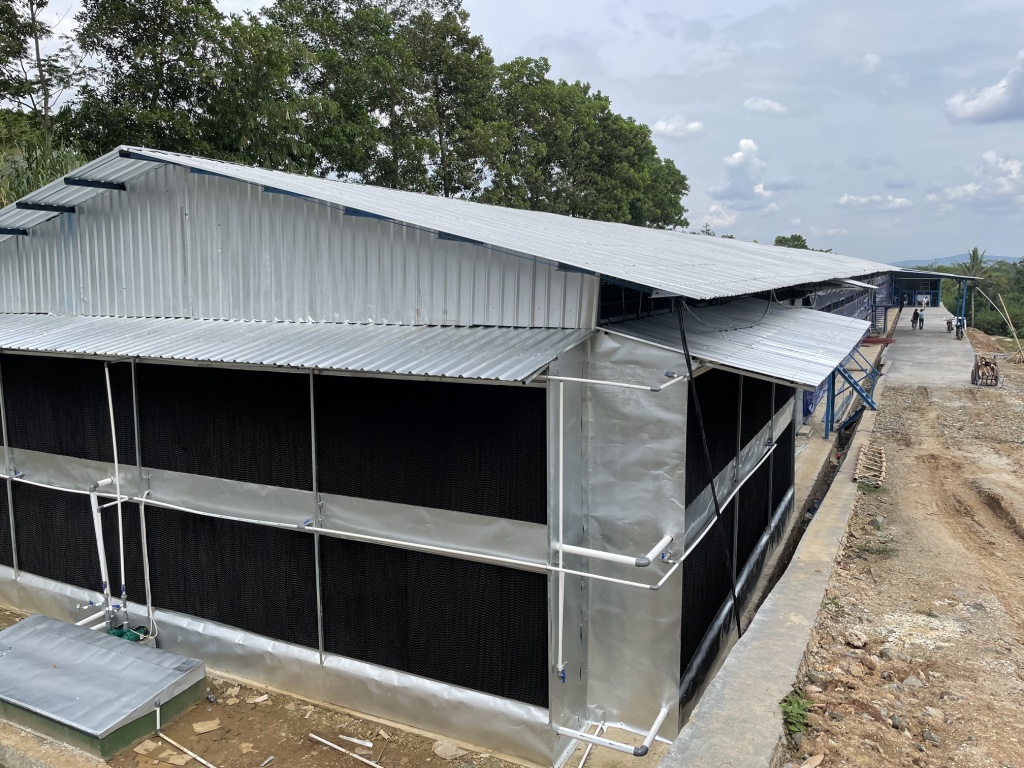 Proyek Kandang Close House Broiler Bogor 12x120 2 lantai ...